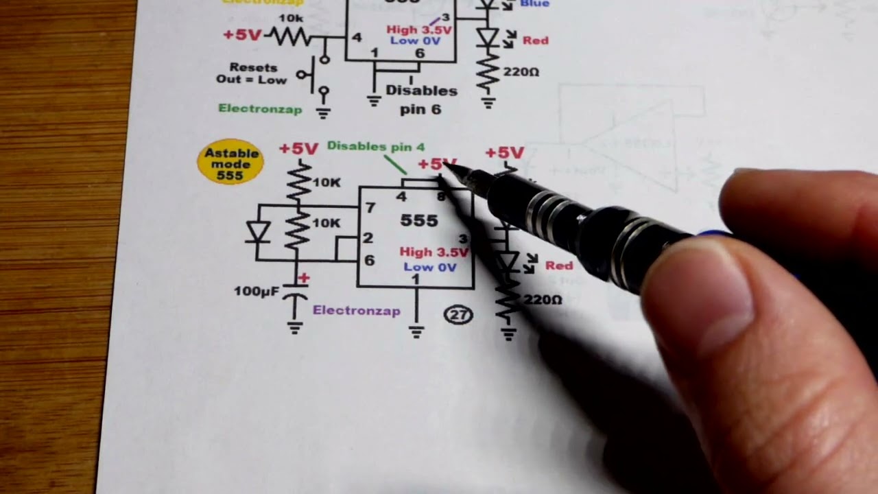 555 Timer Integrated Circuit Basics Review