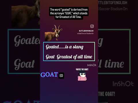 #english #word meaning #Trending #goated#slang