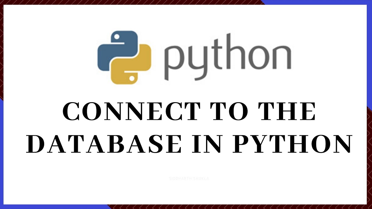 How to connect Python with mysql database  | Python Tutorial