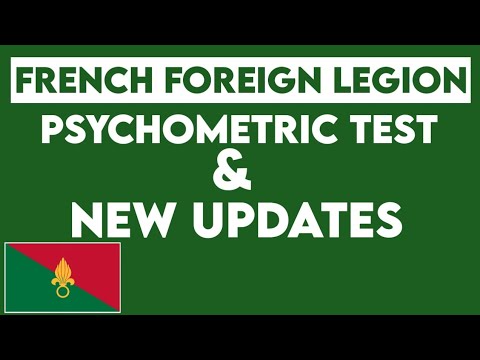 French Foreign Legion - PSYCOMETRIC TEST ft. @thelegionnaire9488