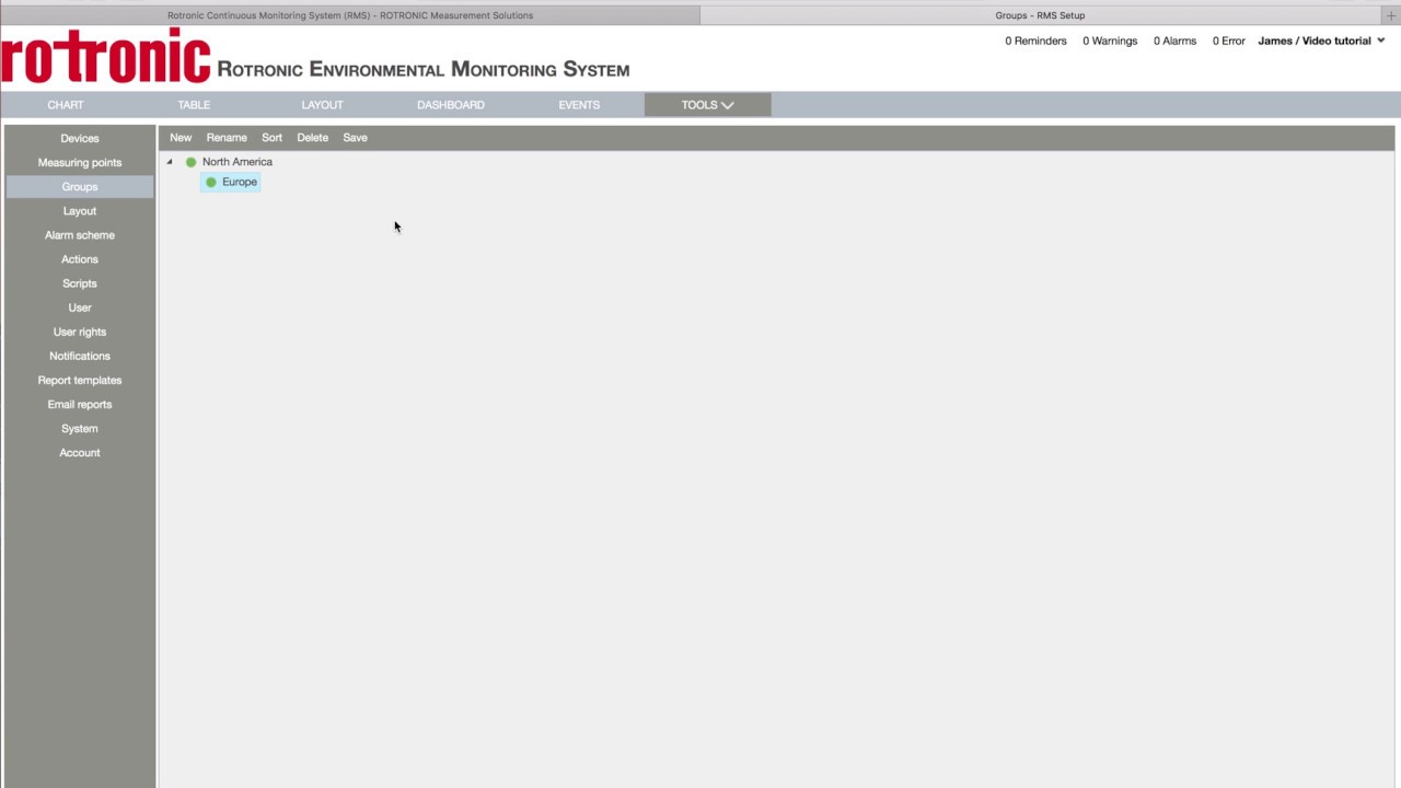 RMS Tutorial: Setup new user groups