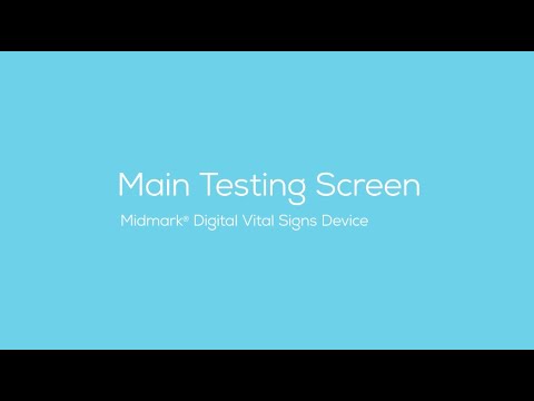 Midmark® Digital Vital Signs Main Testing Screen