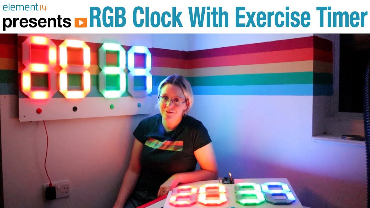 Neopixel 7 Segment Display Clock Update Episode 493 Element14