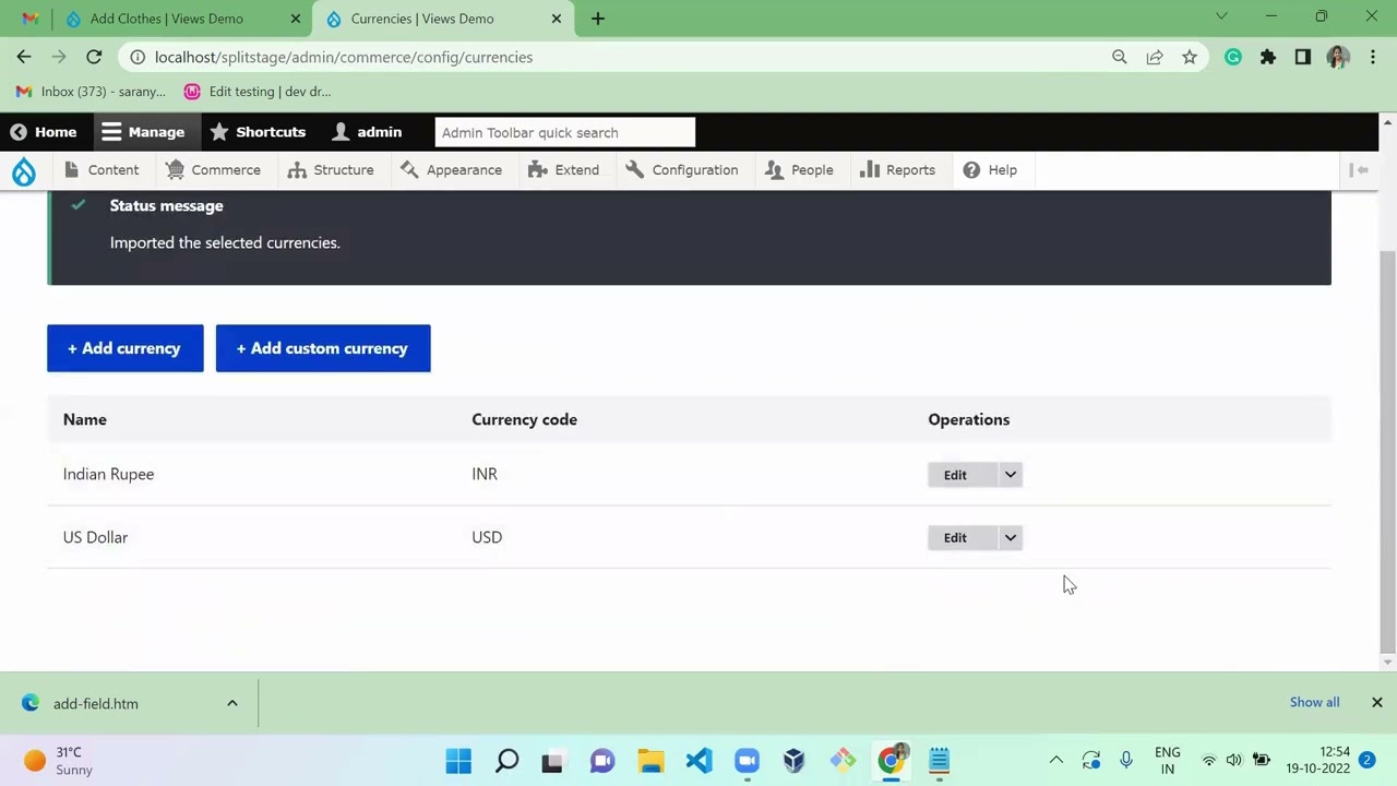 How to configure store type and store on e-commerce website Drupal 9 | D4Drupal