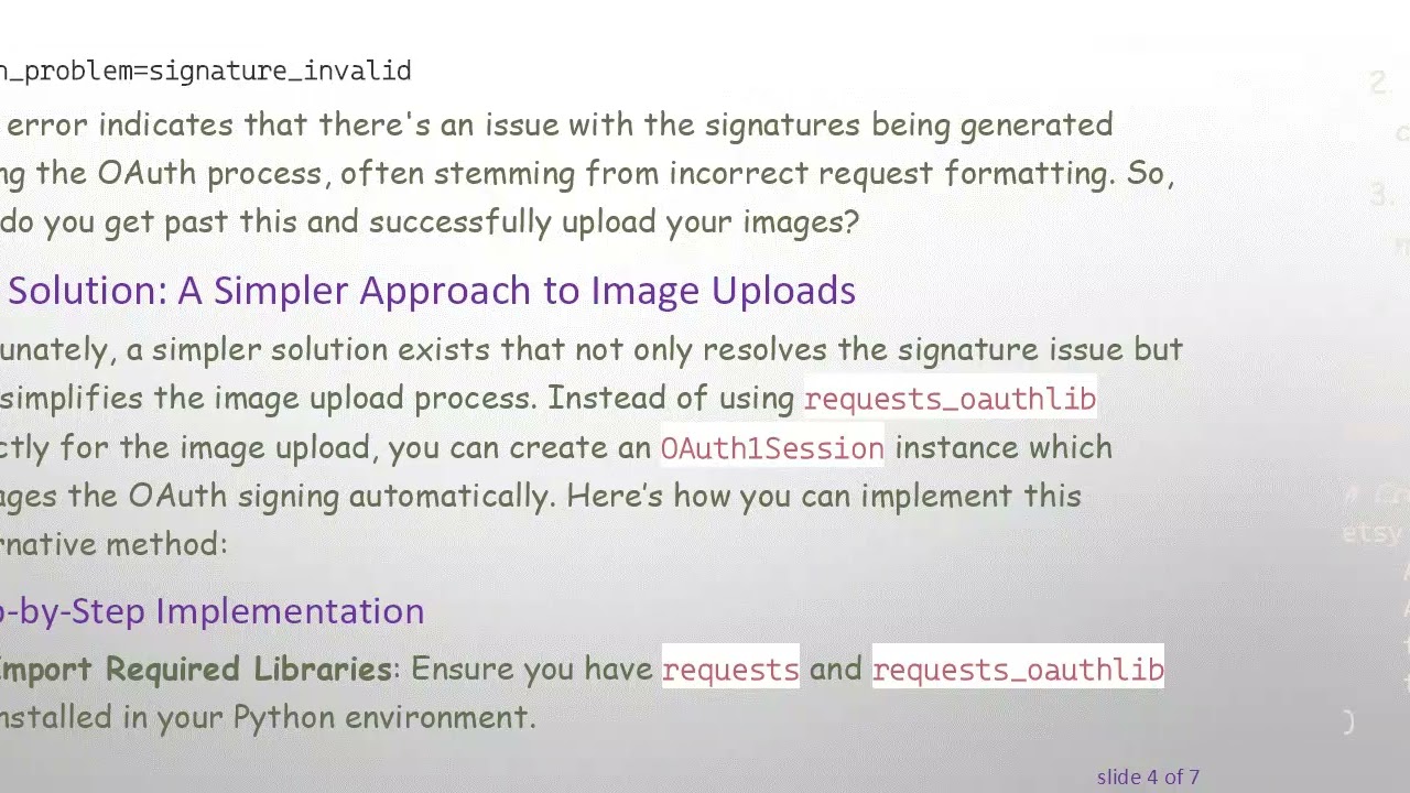 Mastering Etsy API Image Uploads with Python