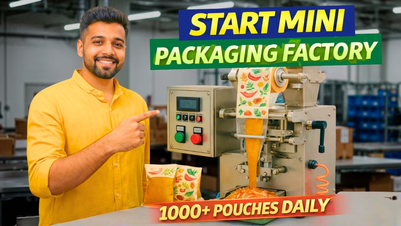 Start a Mini Packaging Factory with One Machine || Pouch Packing Business Idea