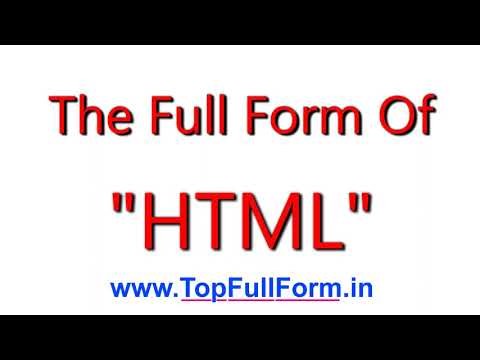 What is the full form of HTML | Html Full Meaning | HTML Full Form