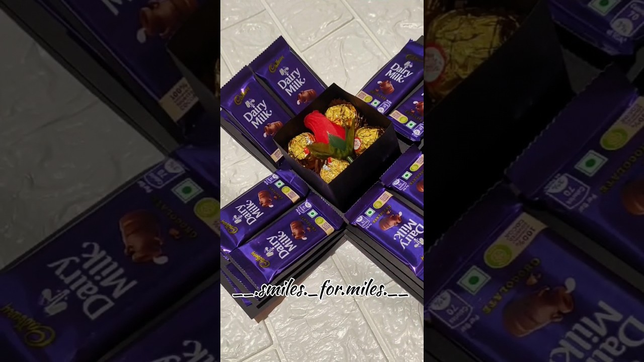 Let's Make 3 - Layer Chocolate Explosion Box With Me ♥️ #gifts #explosionbox #chocolatehamper