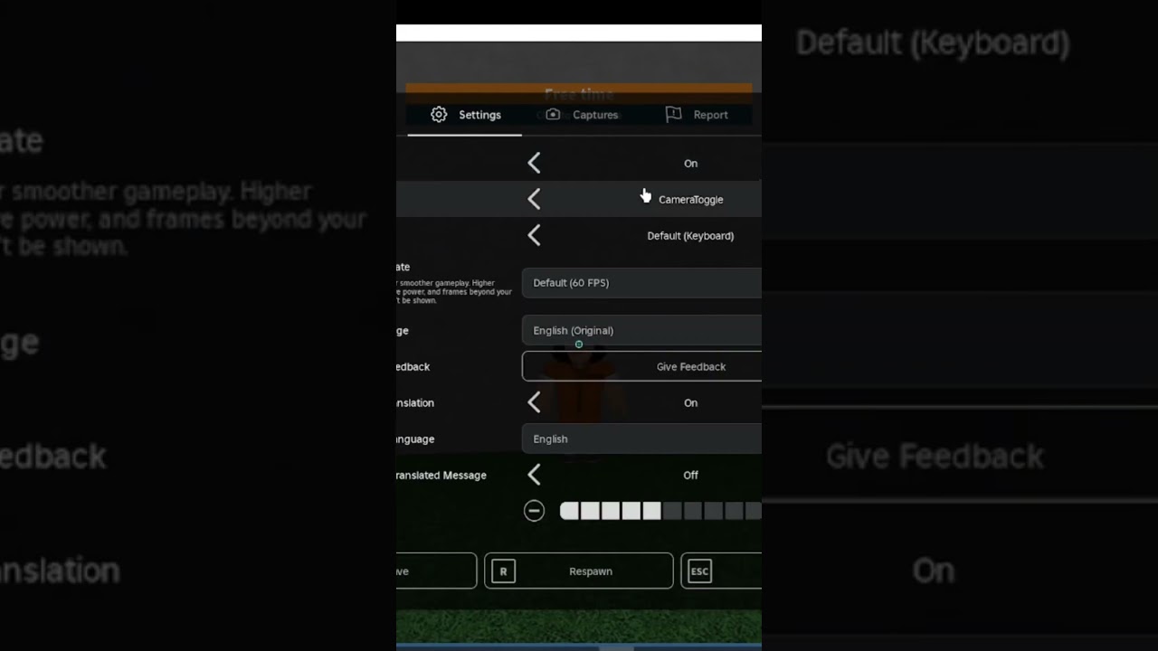 Camera toggle in Roblox #roblox