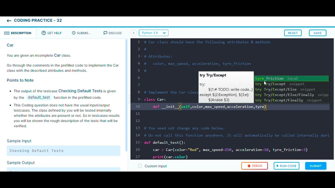coding practice-32 Car #coding #Nxtwave #solutions #python.