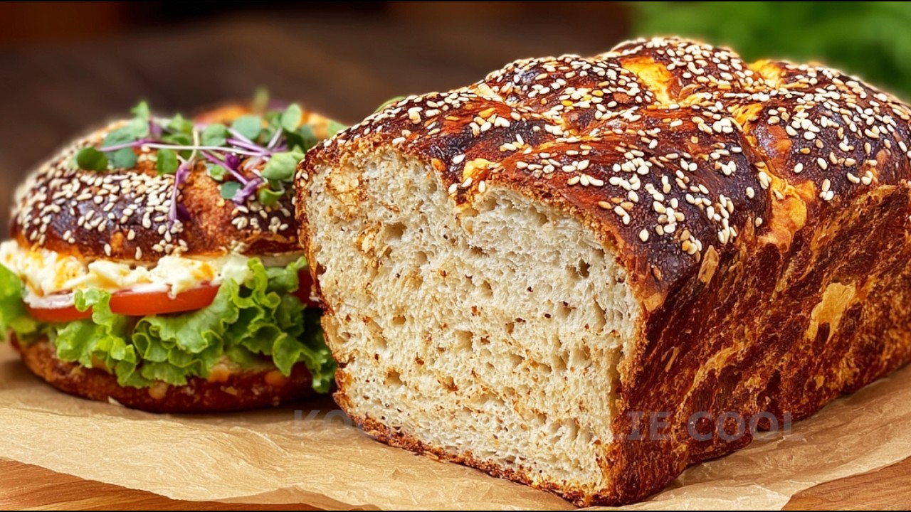 Cottage cheese bread! HIGH PROTEIN, no flour!