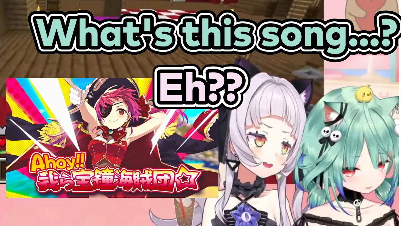 [Eng Sub] Rushia can't remember Marine's original song (Uruha Rushia/Murasaki Shion) [Hololive]