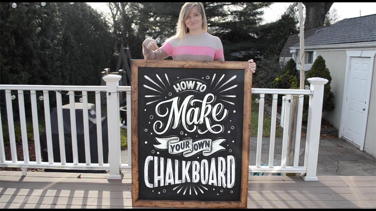 How to Make Your Own Chalkboard DIY