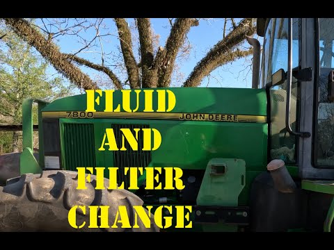 How to change Hydraulic Fluid and Filters on a 7800 John Deere