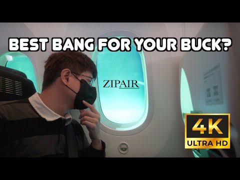 First Trip to Japan! ZIPAIR Economy flight from LAX to Narita [4K] #japantrip