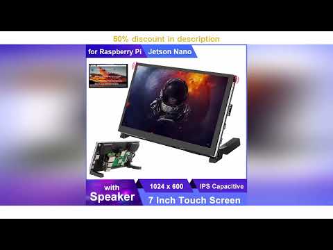 Latest Products You Must Know! 7 Inch Raspberry Pi Touch Screen 1024x600 IPS LCD with Speaker fo