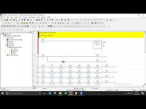 Simulasi Safety Crane dengan CX-Programmer dan CX-Designer – Project Ridho