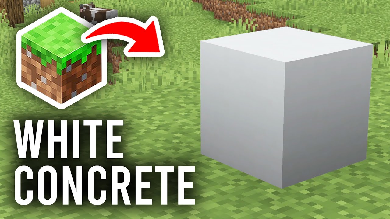 How To Make White Concrete In Minecraft - Full Guide