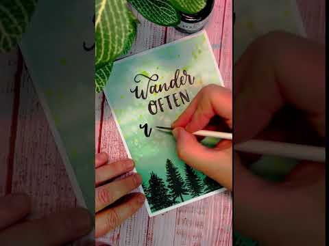 Wander Often Wonder Always - Brush Lettering a Quote