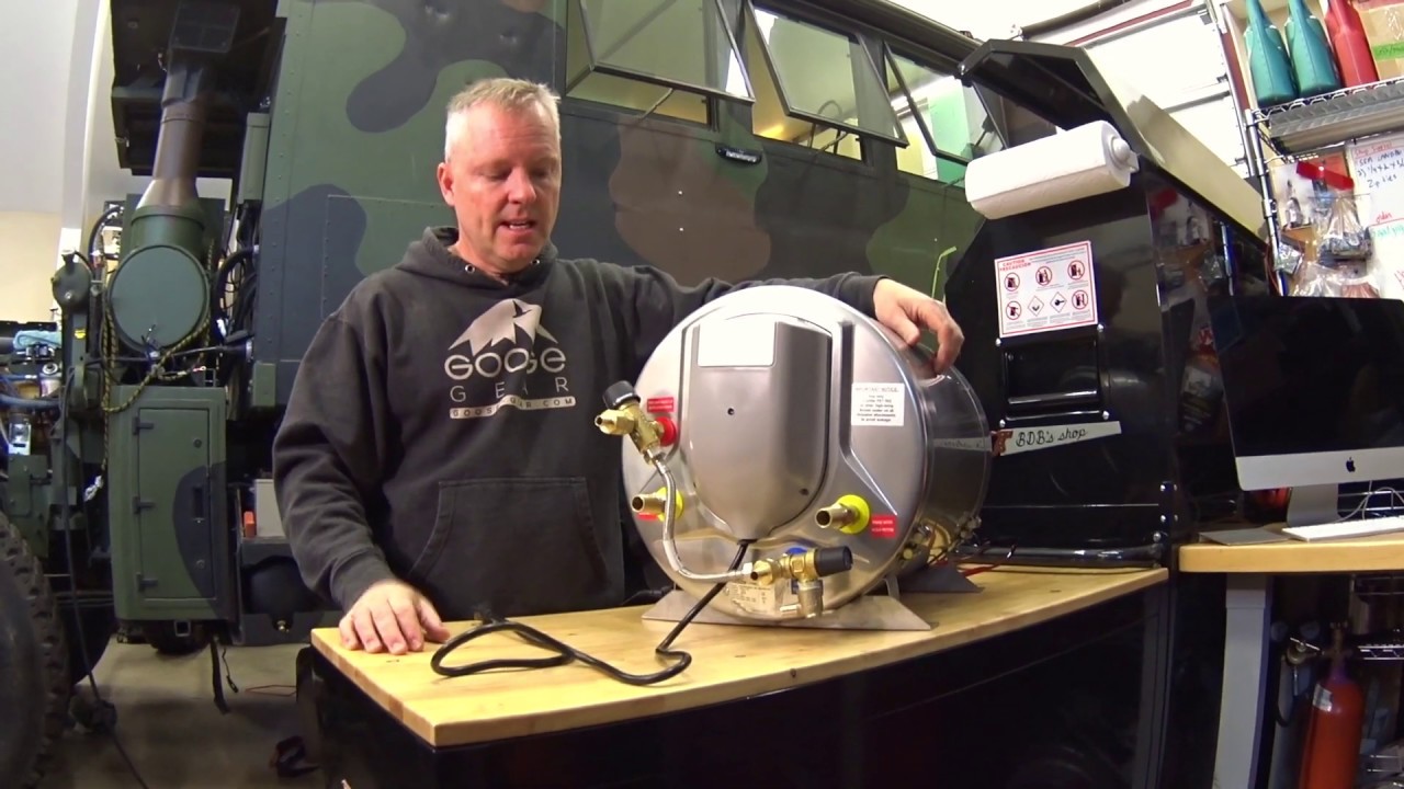 Isotherm Hot Water Heater for Brutus