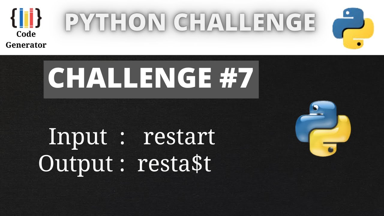 Python Challenge Program | #7