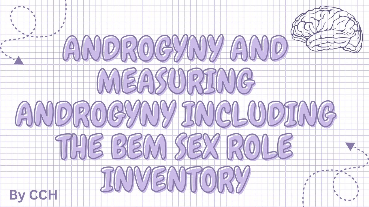 AQA ALEVEL PSYCHOLOGY - Gender: Androgyny and measuring androgyny and the Bem’s Sex Role Inventory