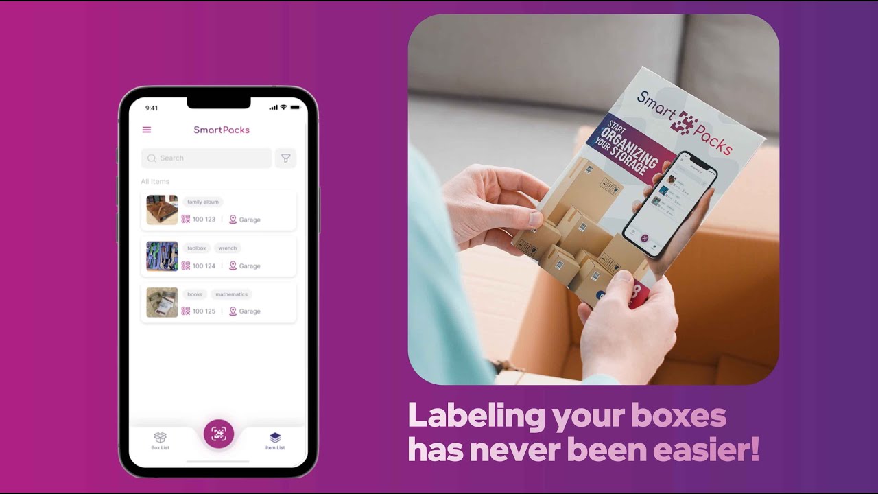 Smartpacks - Labeling your boxes has never been easier! (Amazon Ad Video)