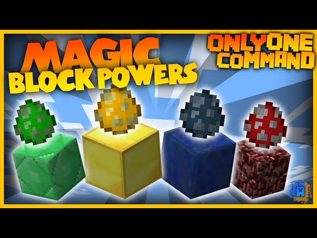 Magic Block Powers in one command! | Vanilla Command Creation Minecraft Map