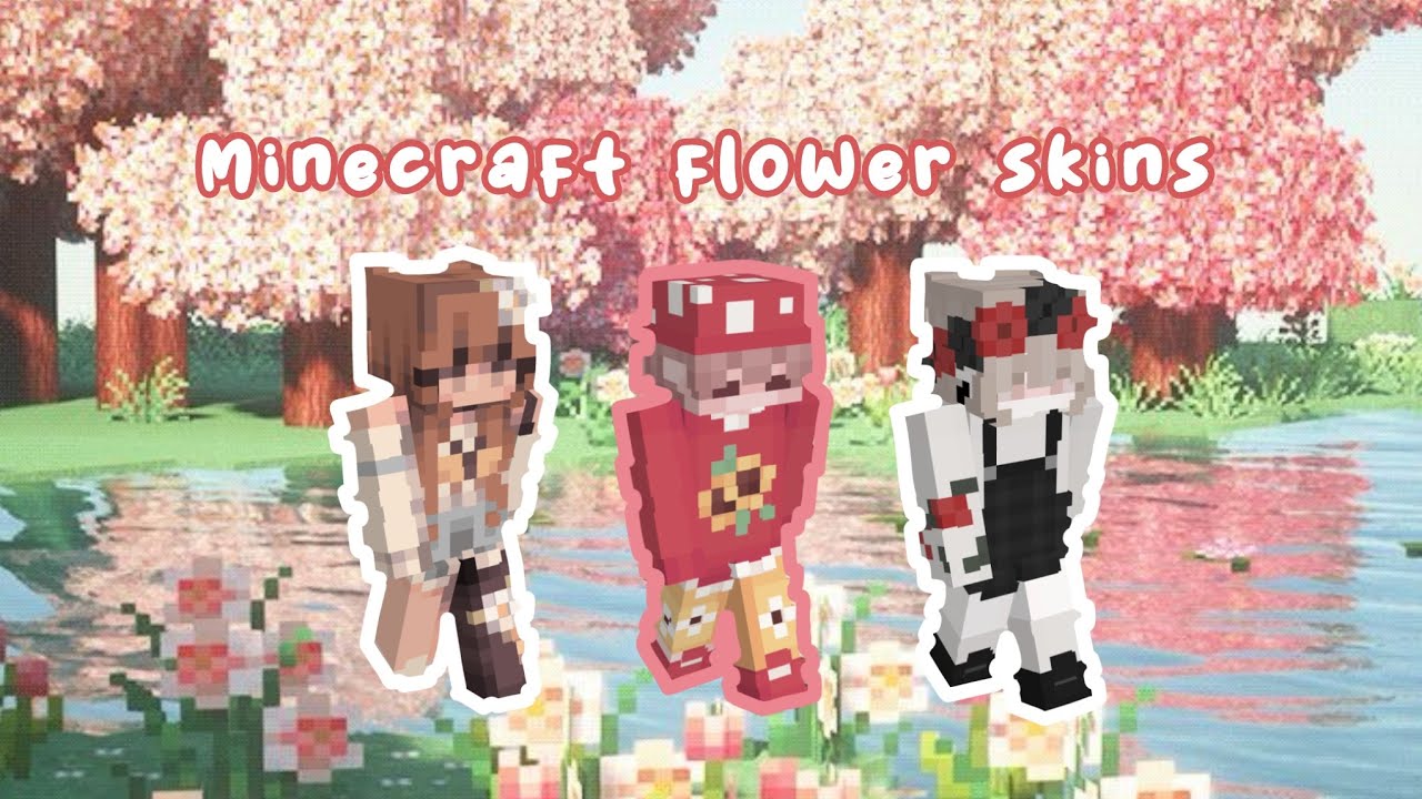Minecraft flower skins 🌺 🌸