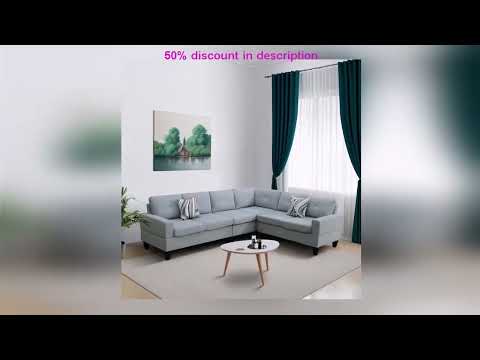 #4 Piece Modern Velvet Living Room Set with Sofa and Loveseat Modular Sectional Set Living Room Fur
