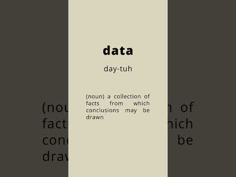 How to pronounce data || Pronunciation and meaning
