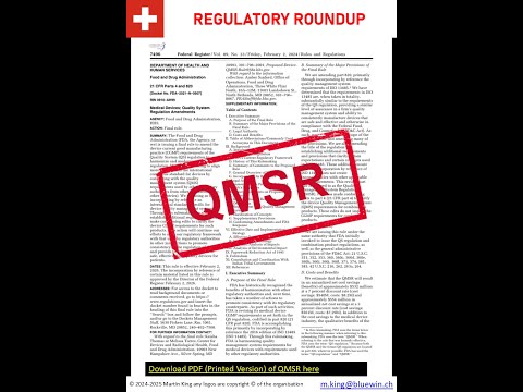 A Brief Guide to QMSR (FDA Quality Management System Regulation Final Rule)