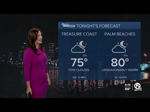 WPTV First Alert Weather Forecast for Night of Sunday, June 15, 2025