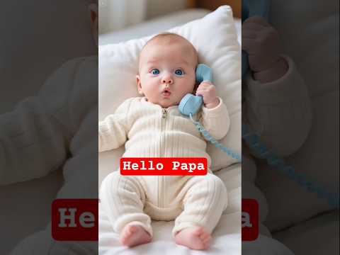 hello papa Baby 🐥🍼 Voice #cute #funny #ai #video #trending #viralvideo #cutebaby #baby