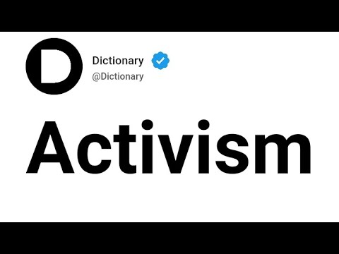 Activism Meaning In English