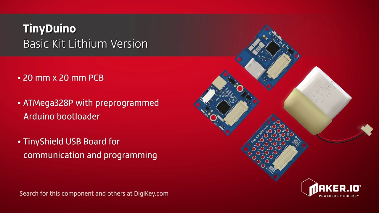 TinyCircuits TinyDuino Basic kit | Maker Minute