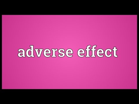 Adverse effect Meaning