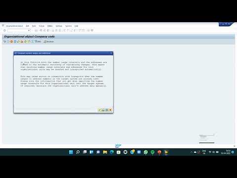 How to create Company Code in SAP in Hindi