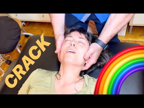 RAINBOW OF COLORS TYPE OF CRACK! (CHIROPRACTIC ADJUSTMENT)