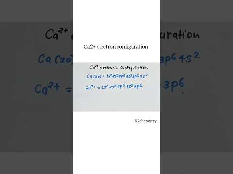 ca2+ electronic configuration #electronicconfiguration #shorts