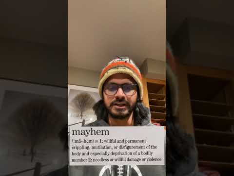 Mayhem | what is the meaning of Mayhem