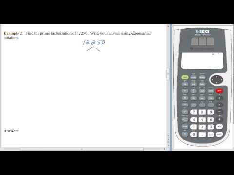 Prime Factorization and Common Multiples - MTH 114