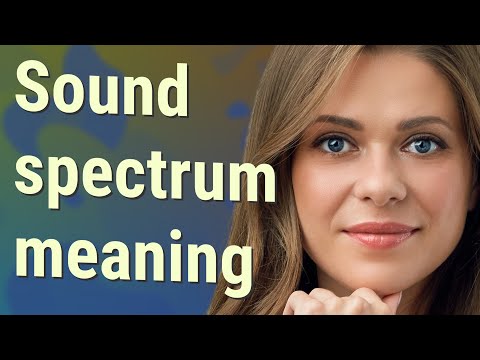 Sound spectrum | meaning of Sound spectrum