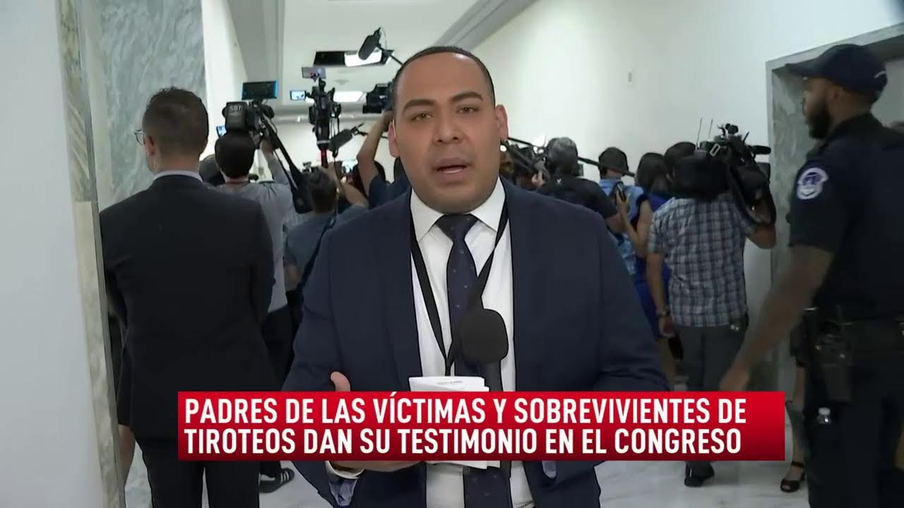 📍Víctimas del tiroteo en Uvalde y Buffalo hablan sobre la violencia con armas ante el Congreso.