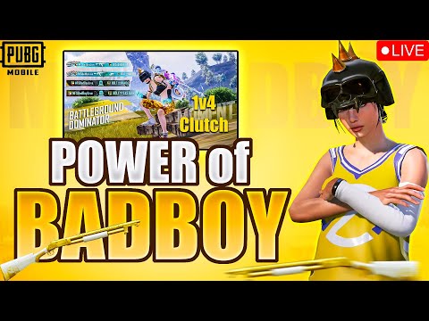 LIVE 🔥Power of MFS Badboy 😈 (PUBG MOBILE/BGMI)