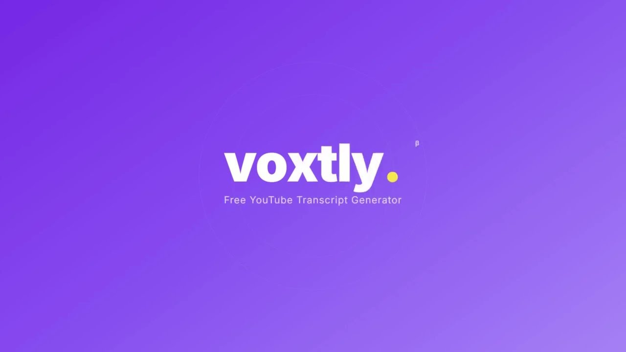 YouTube Transcript Generator Free | Convert Videos to Text Online | Voxtly
