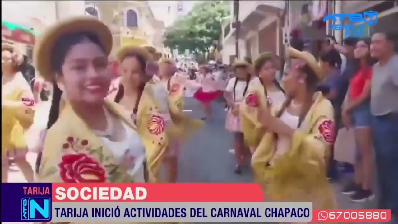 Tarija da inicio a las actividades del Carnaval Chapaco 2024 - ATB Digital