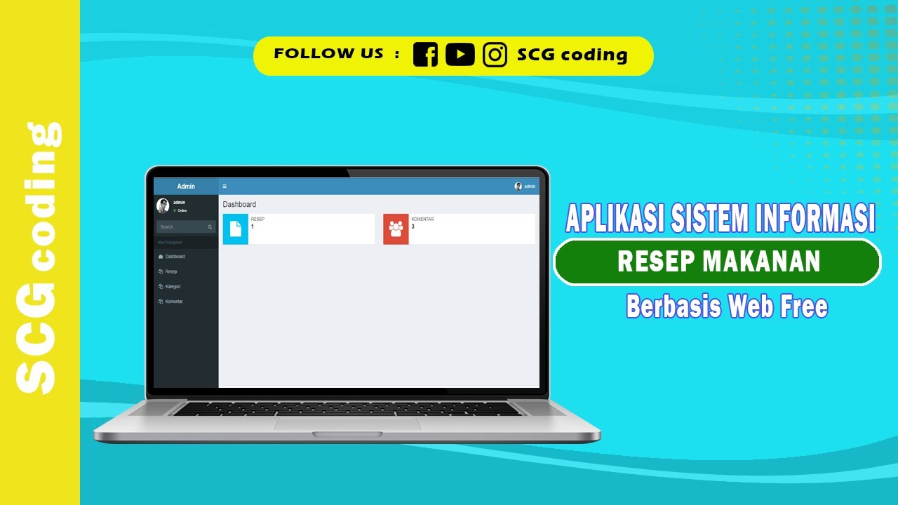 Aplikasi sistem informasi resep makanan berbasis web free