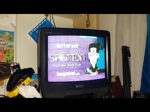 DELTARUNE Spamton talking plush on REAL VHS