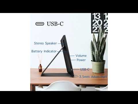 AOC Introduces 16T2 15 6 Portable USB C Touchscreen Monitor with Smart Cover